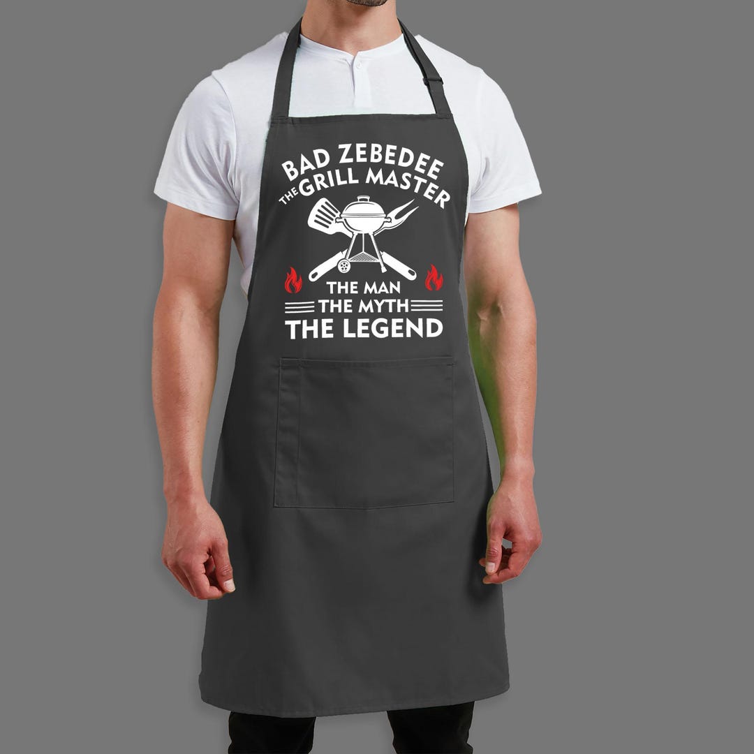 Personalised the Grill Master Apron | Your Name Chef Cook BBQ Kitchen ...