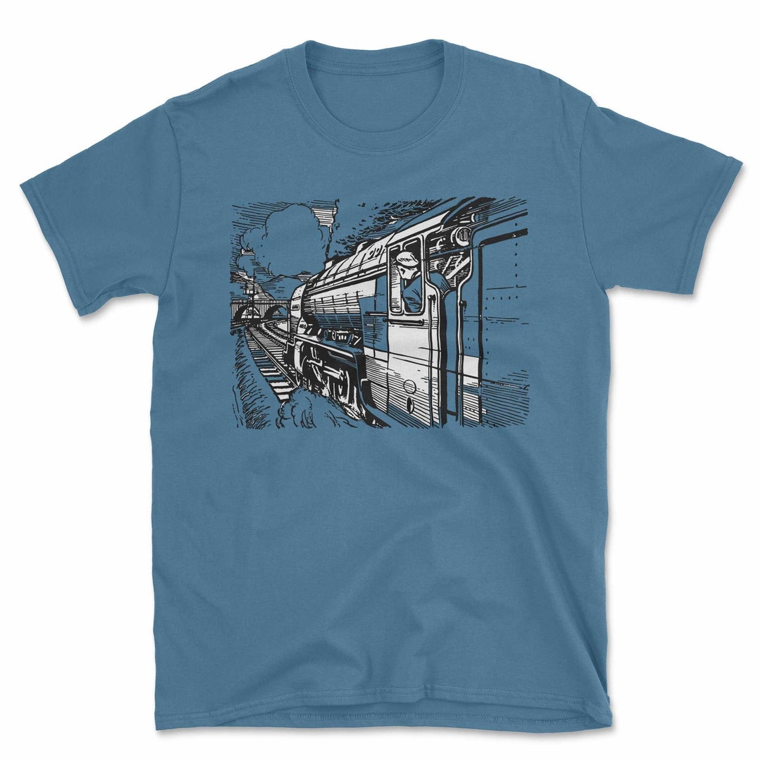 Retro Steam Train T-shirt | Locomotive Model Railway Spotting ...