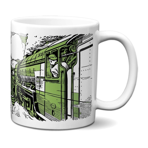 Retro Steam Train Mug Locomotive Model Railway Train - Etsy