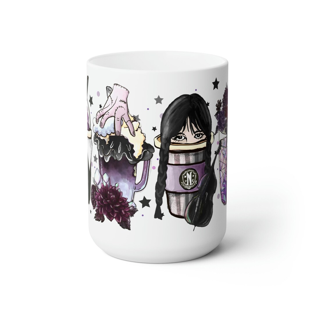 Wednesday Addams Family Themed Ceramic Mug 15oz - Etsy