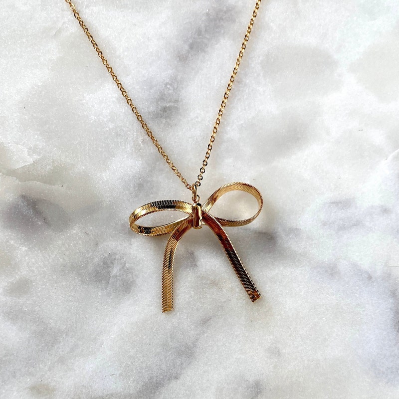 Bow Necklaces - Etsy