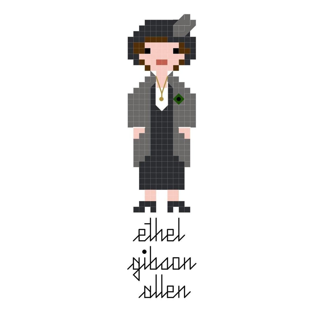 Ethel Gibson Allen - Boston Brahmin - Cross Stitch Pattern - Etsy