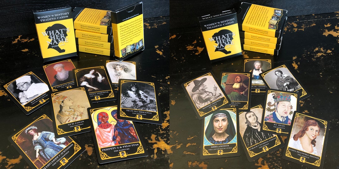 Vol. 1-4 Women's History Trading Cards What'shername Podcast seasons 1 ...