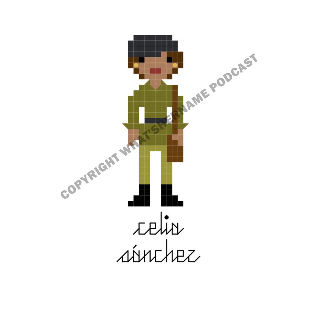 Celia Sánchez - Cross Stitch Pattern - Cuban Revolutionary - Etsy