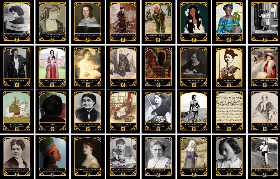 Vol. 3-4 Women's History Trading Cards - What'shername Podcast (seasons ...