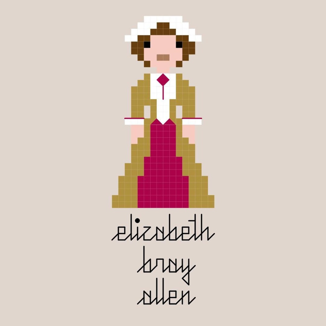 Elizabeth Bray Allen Cross-stitch Pattern - Colonial America - Etsy