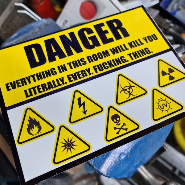 Metal Warning Signs - Etsy