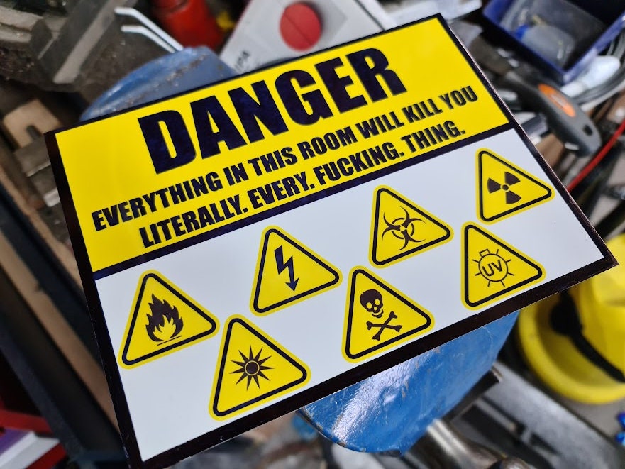 Everything Will Kill You - Funny Metal Warning Sign for Garage ...