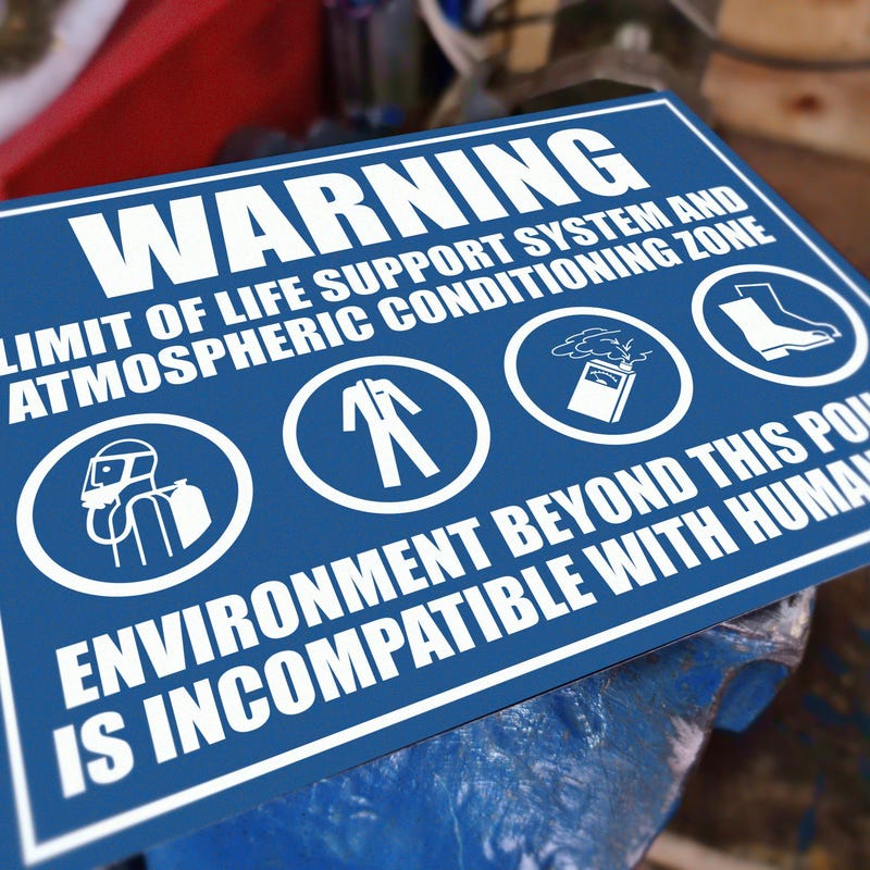 Scp Warning Signs - Etsy