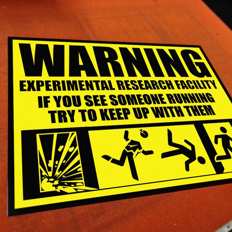 Scp Warning Signs - Etsy