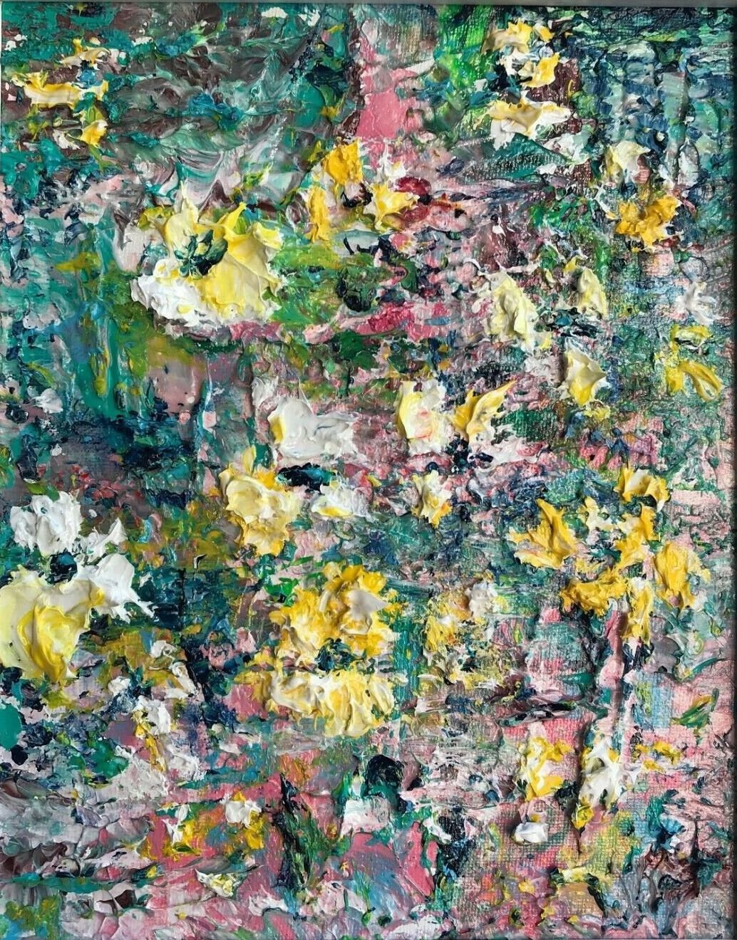 Impasto Textured 3D Effect Modern Abstract Floral Acrylic - Etsy