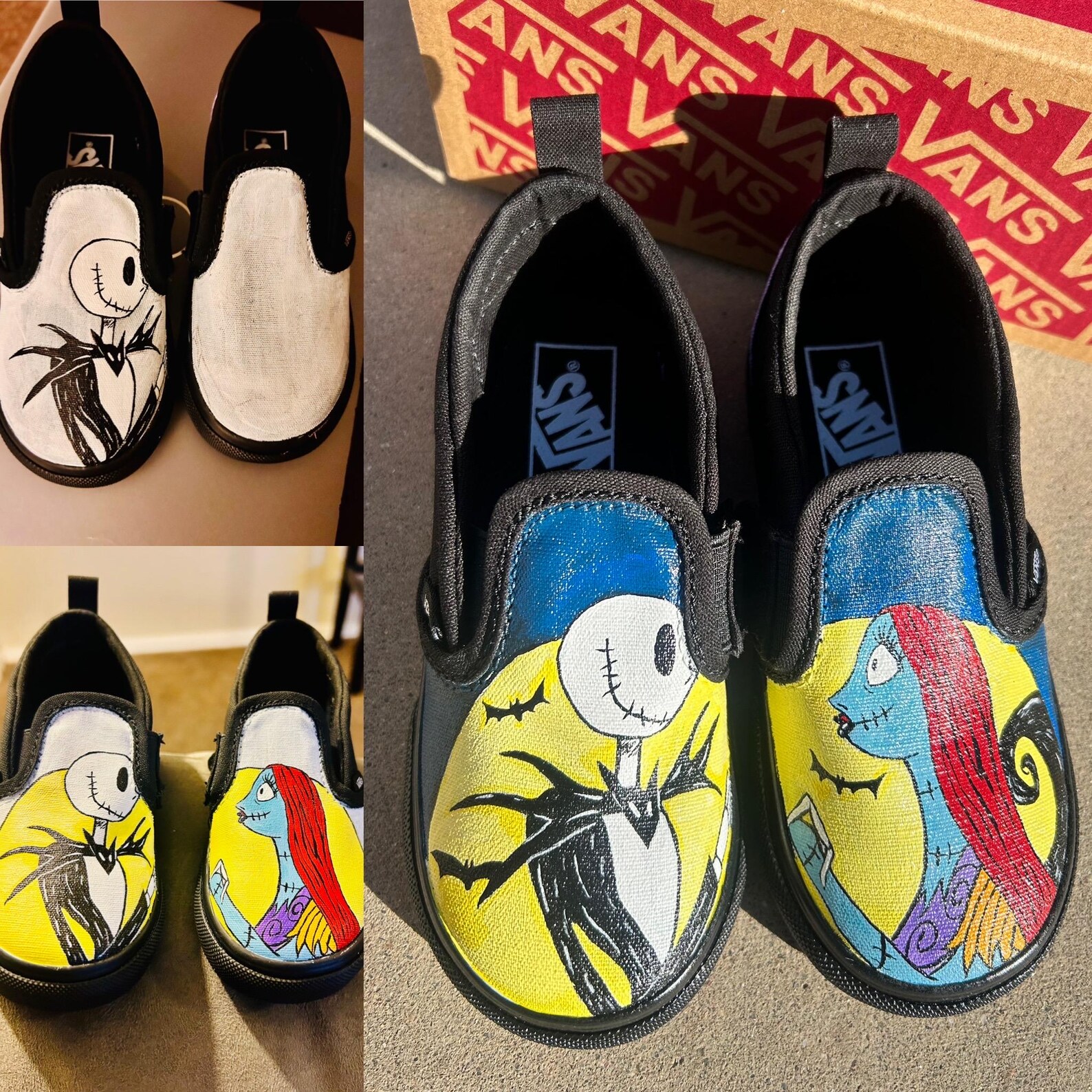 Custom Hand-painted Vans Kids Shoes | Personalized Character Design - Etsy