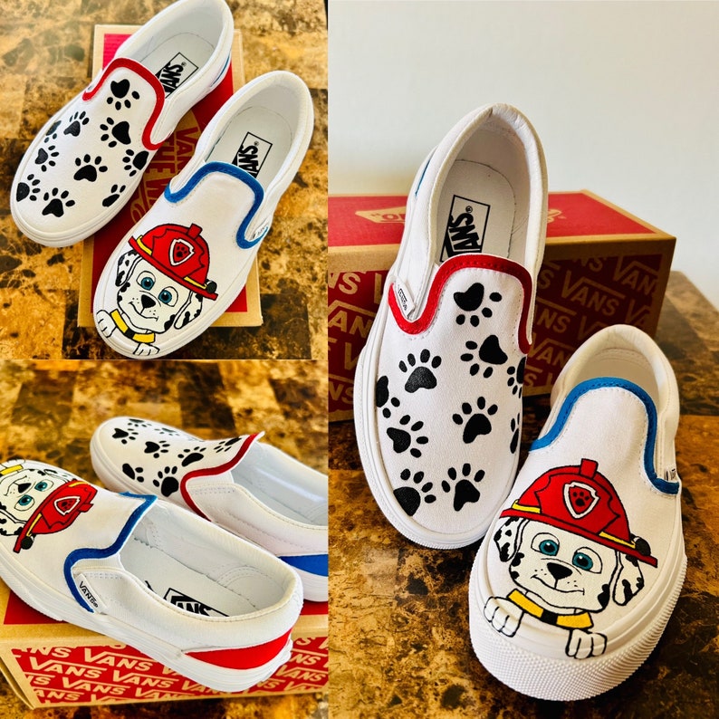 Custom Hand-painted Vans Kids Shoes | Personalized Character Design - Etsy