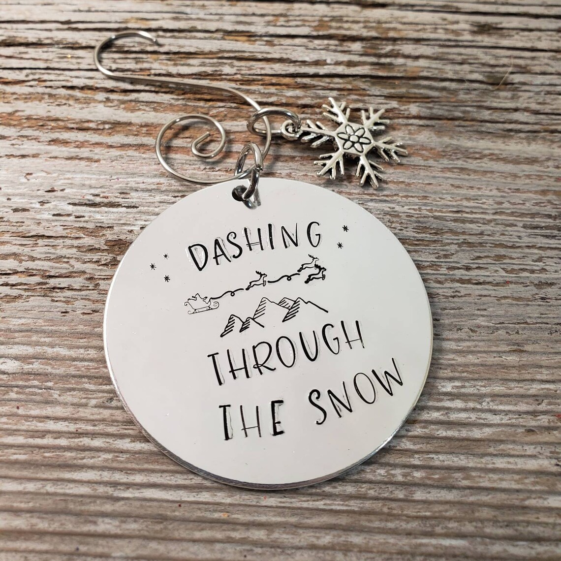 Christmas Dashing Through the Snow Family Ornament Gift - Etsy