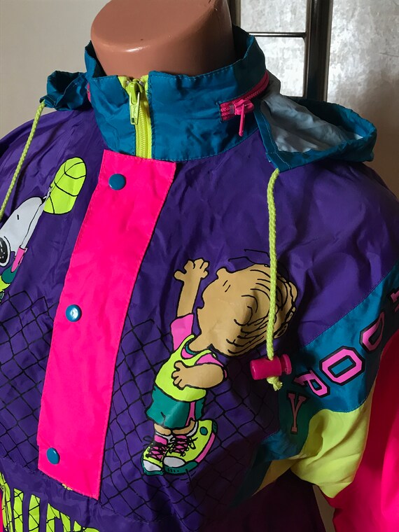 Bright vintage wind jacket, teenage jacket, purple pi… - Gem