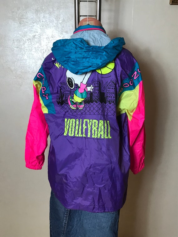 Bright vintage wind jacket, teenage jacket, purple pi… - Gem