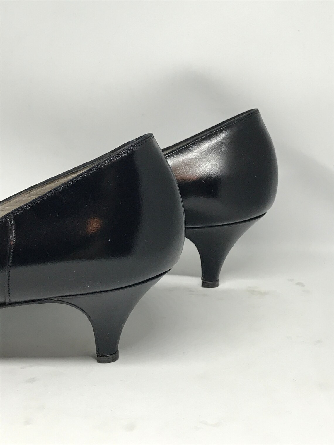 Bally Vintage 90s Shoes Black Leather Size 37 EUR Elegant - Etsy