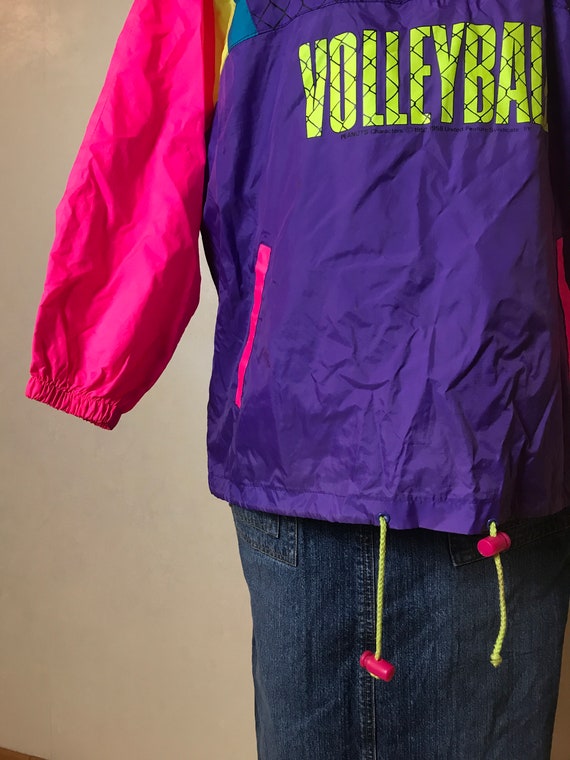 Bright vintage wind jacket, teenage jacket, purple pi… - Gem