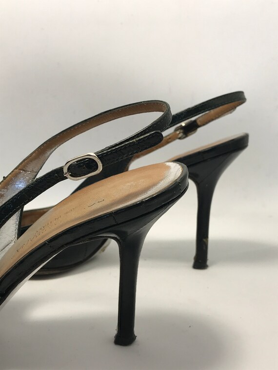 Green Vintage 90s Slingbacks, Dolce & Gabbana, Size 36 Green Vintage 90s Slingbacks, Dolce & Gabbana, Size 36