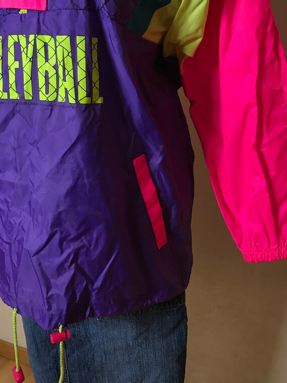 Bright vintage wind jacket, teenage jacket, purple pi… - Gem