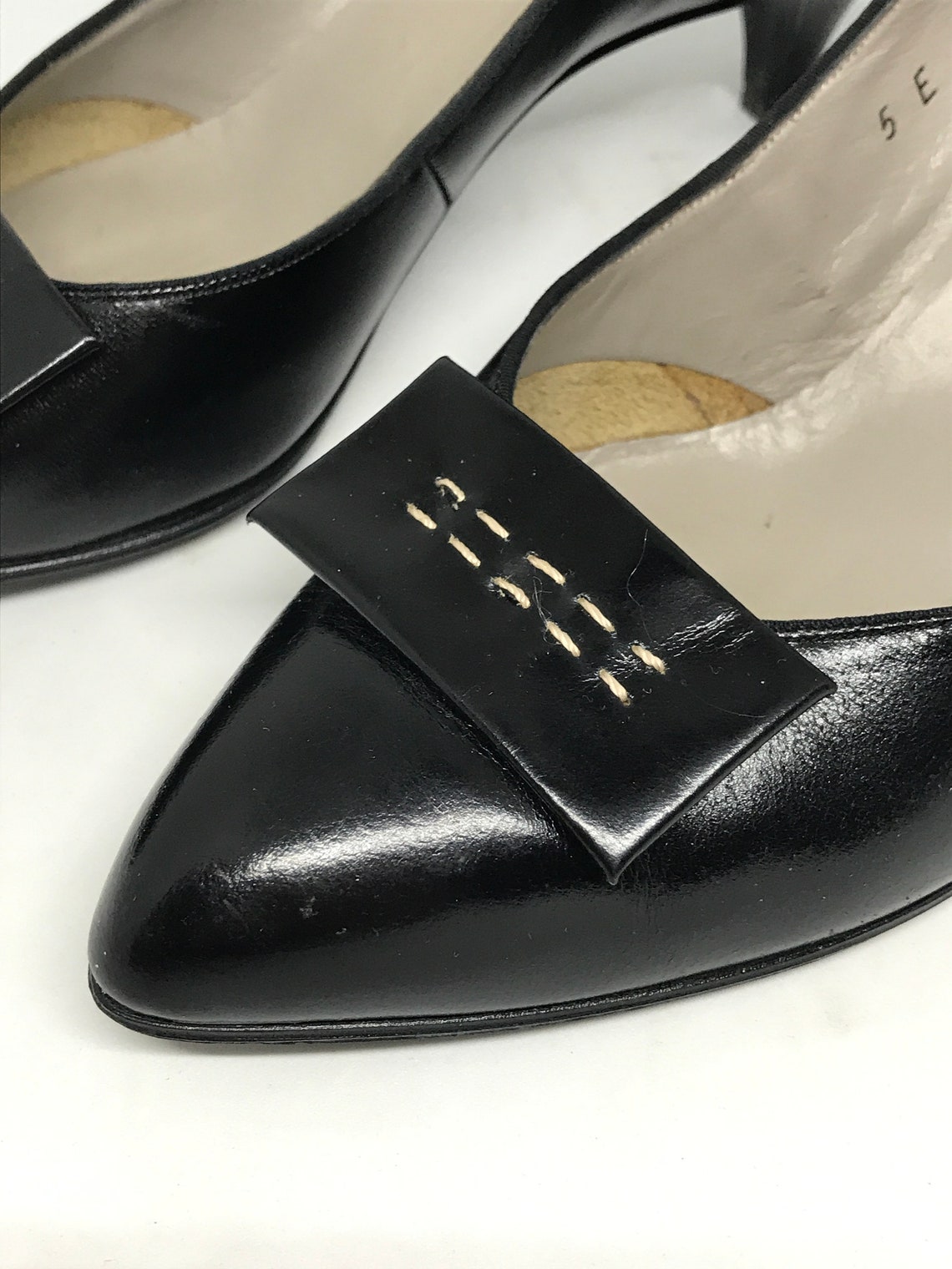 Bally Vintage 90s Shoes Black Leather Size 37 EUR Elegant - Etsy