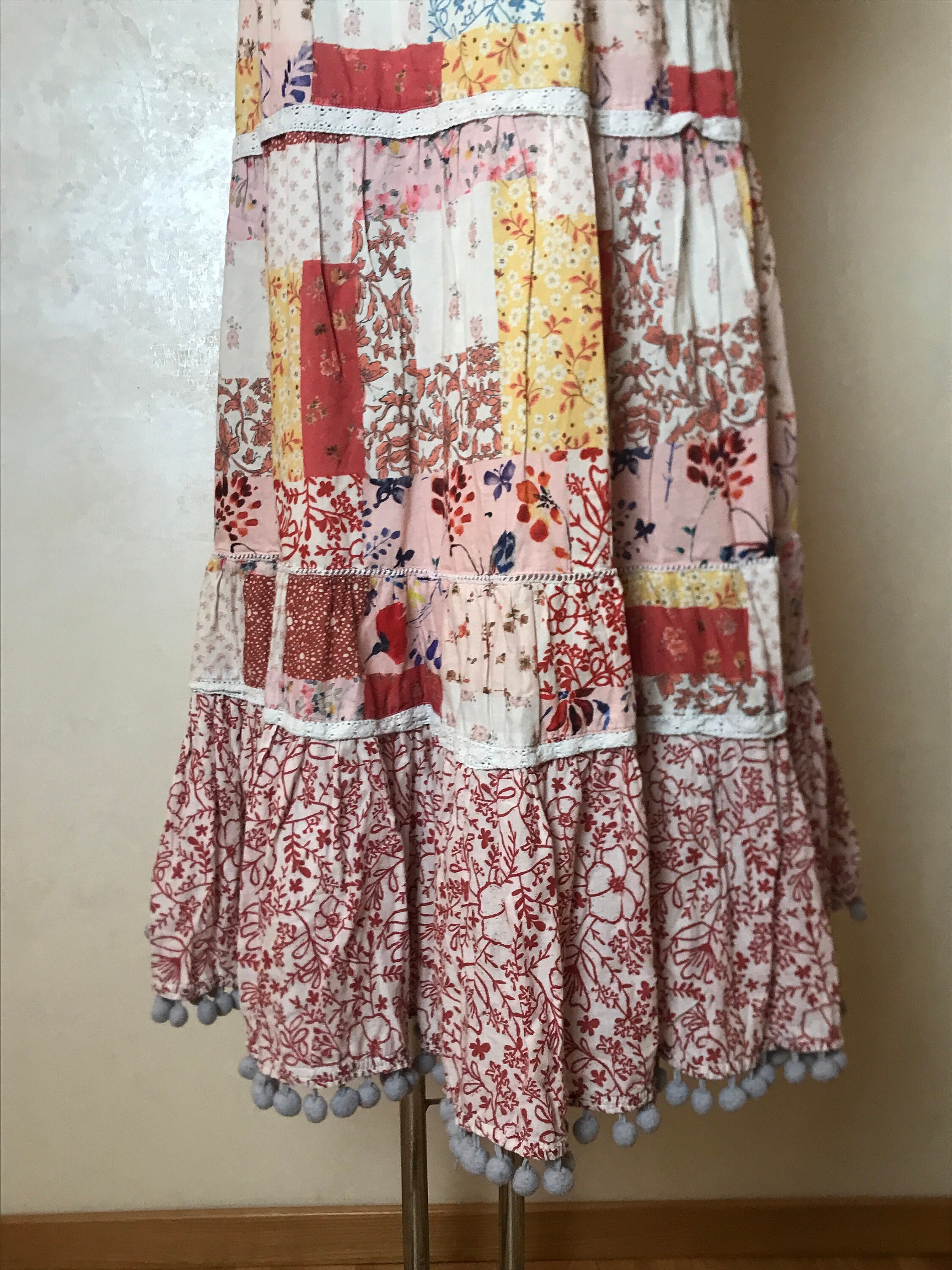 Girl's Vintage 90s Sundress, Cotton Fabric, Flare A-line Design ...