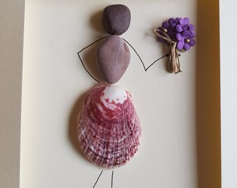 Pebble Art Handmade Greeting Card BIRTHDAY Girlspecial Friend | Etsy