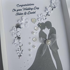 Personalized Handmade 3D Wedding Card With Gift Box - Etsy
