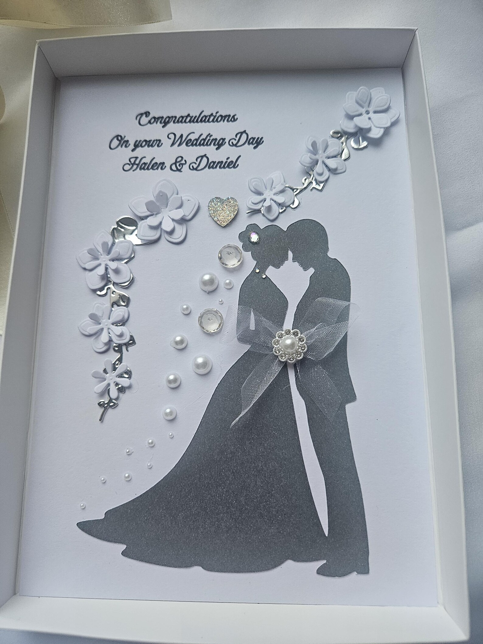 Personalized Handmade 3D Wedding Card With Gift Box - Etsy