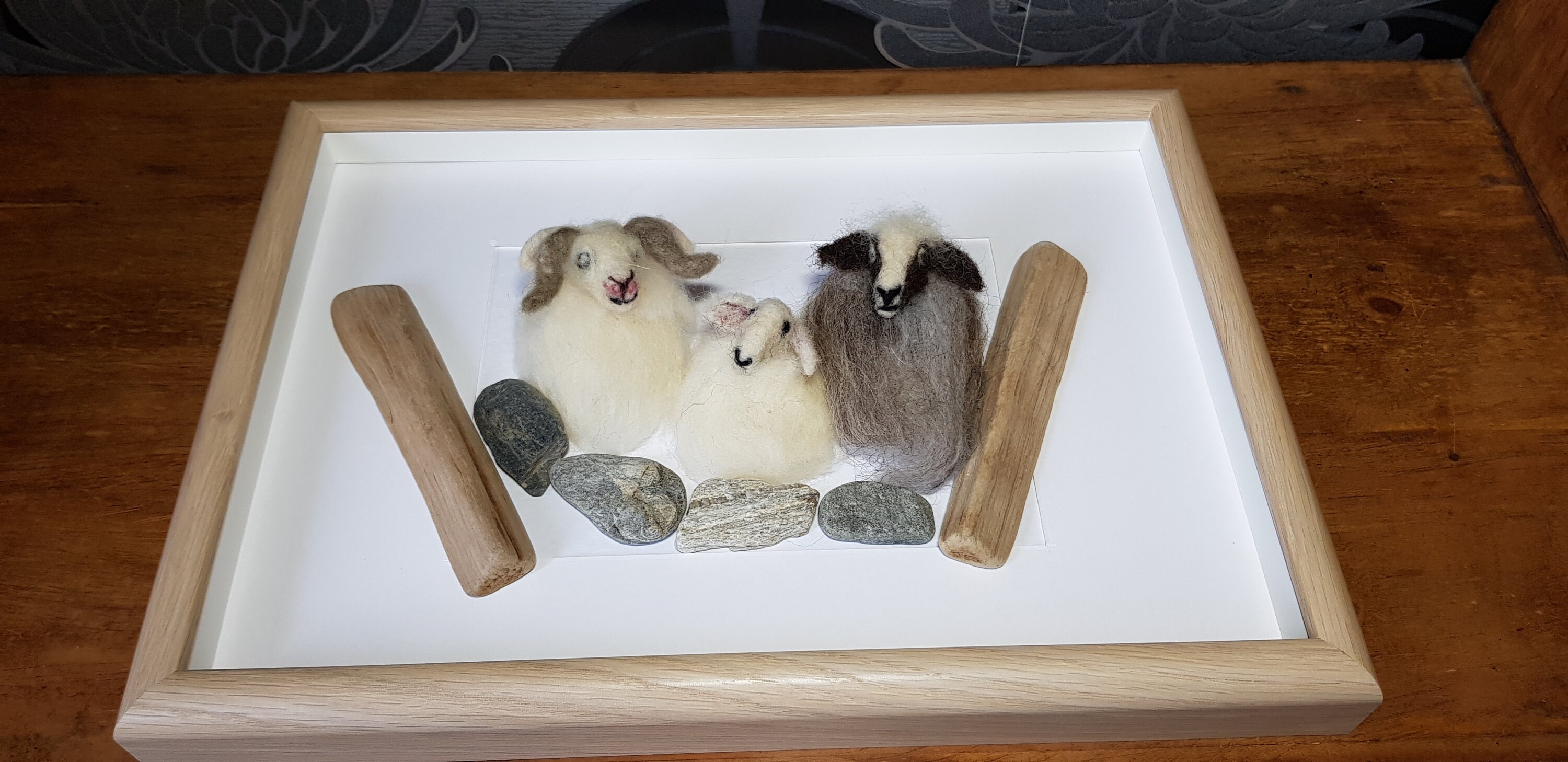 3D Handmade Pebble Art sheep - Etsy