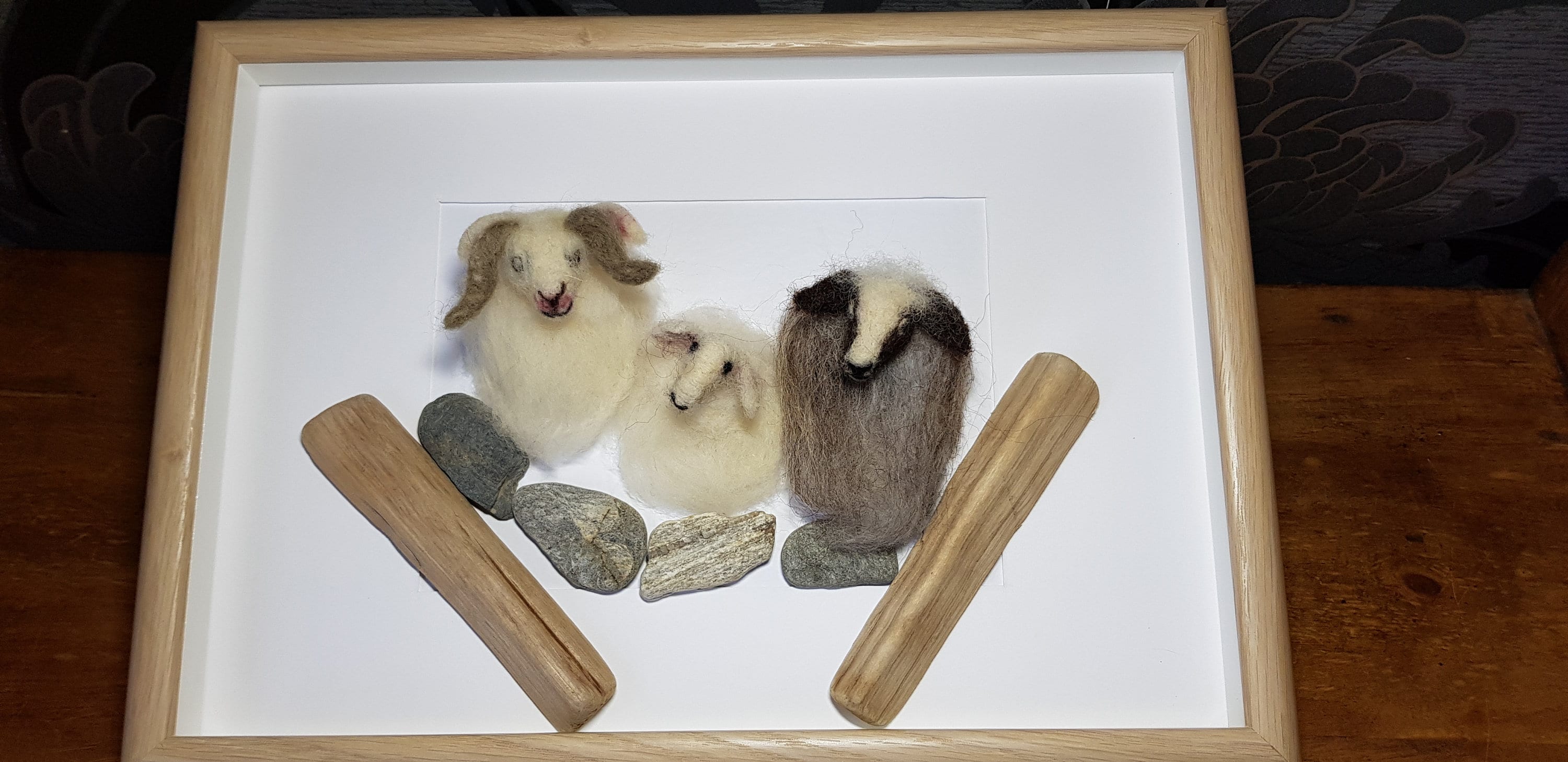 3D Handmade Pebble Art sheep - Etsy