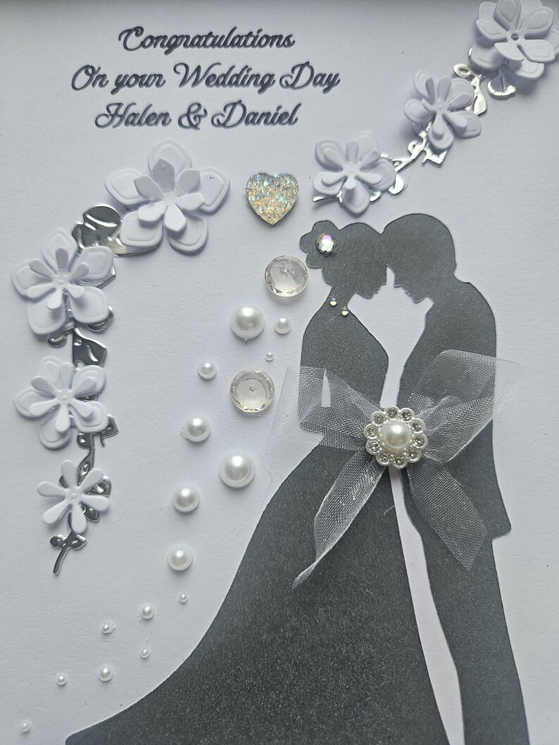 Personalized Handmade 3D Wedding Card With Gift Box - Etsy