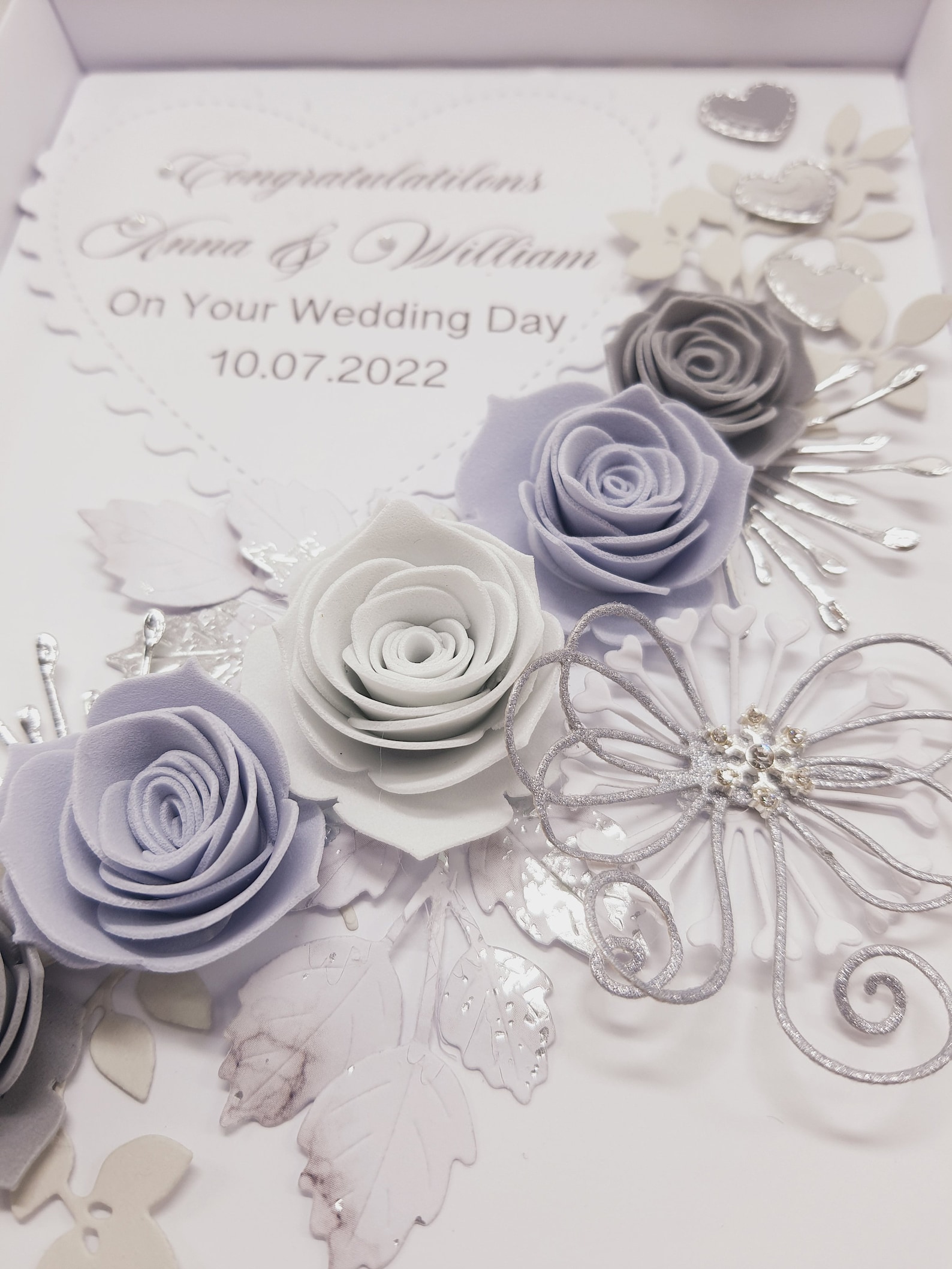 Wedding Day Card PERSONALISED Handmade WEDDING Card With GIFT - Etsy