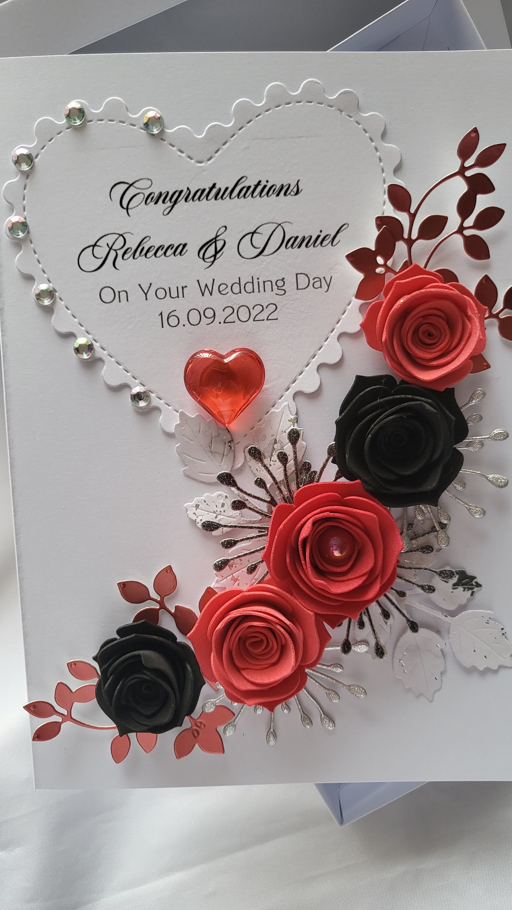 RUBY Anniversary Card Wedding Anniversary Card Handmade - Etsy