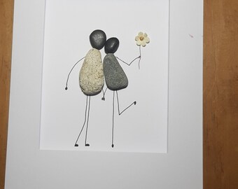 Pebble Art Handmade Greeting Card BIRTHDAY Girlspecial Friend | Etsy