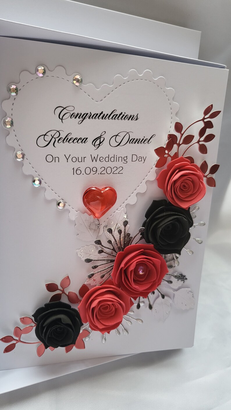 RUBY Anniversary Card Wedding Anniversary Card Handmade - Etsy