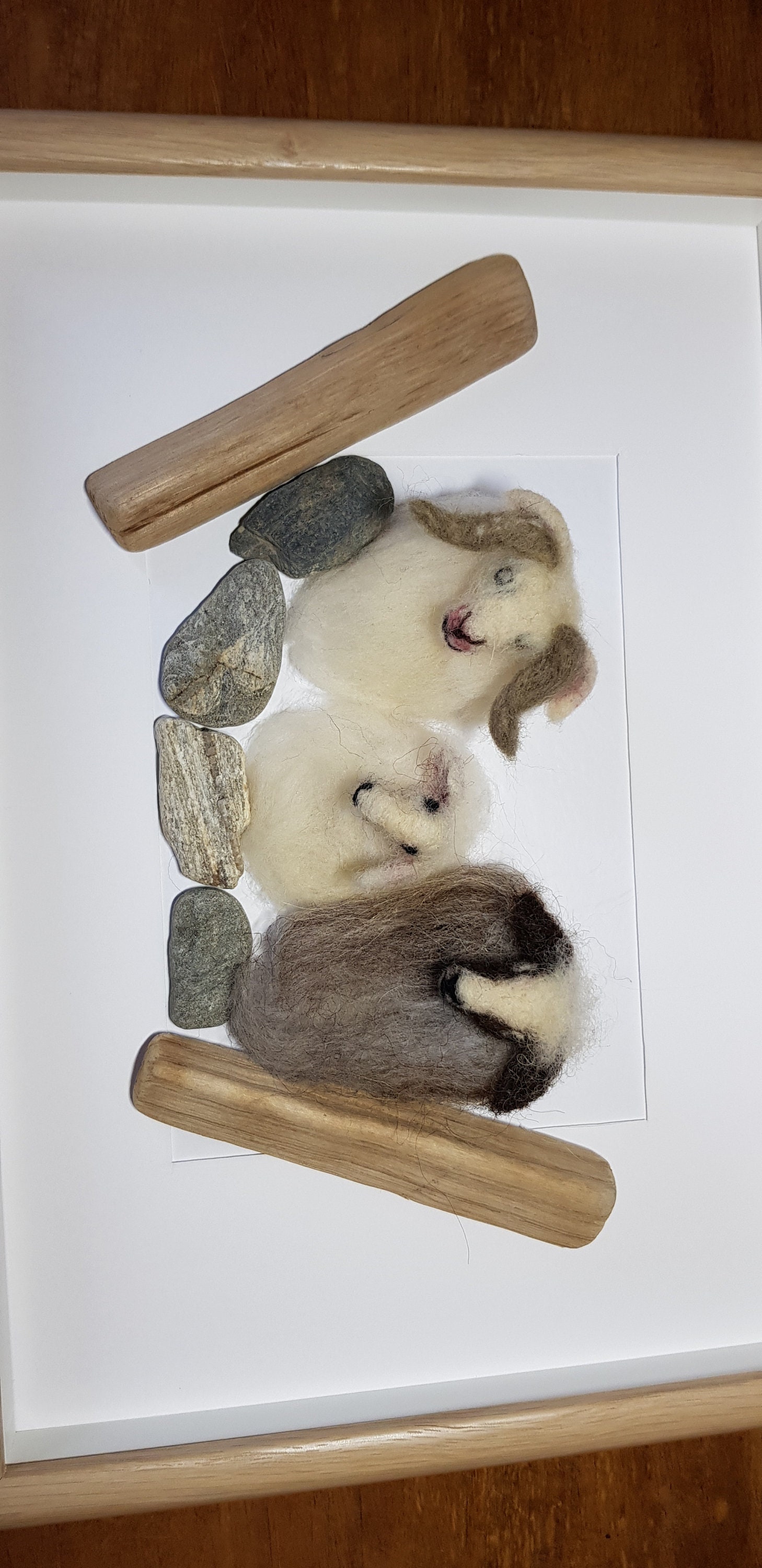 3D Handmade Pebble Art sheep - Etsy