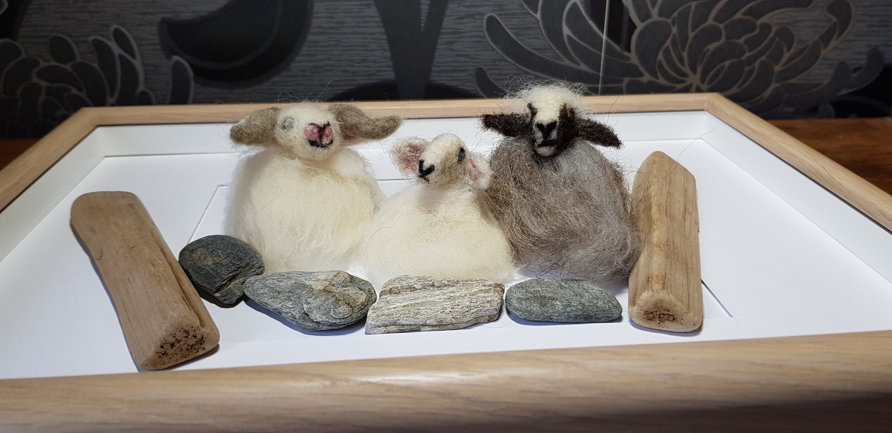 3D Handmade Pebble Art sheep - Etsy