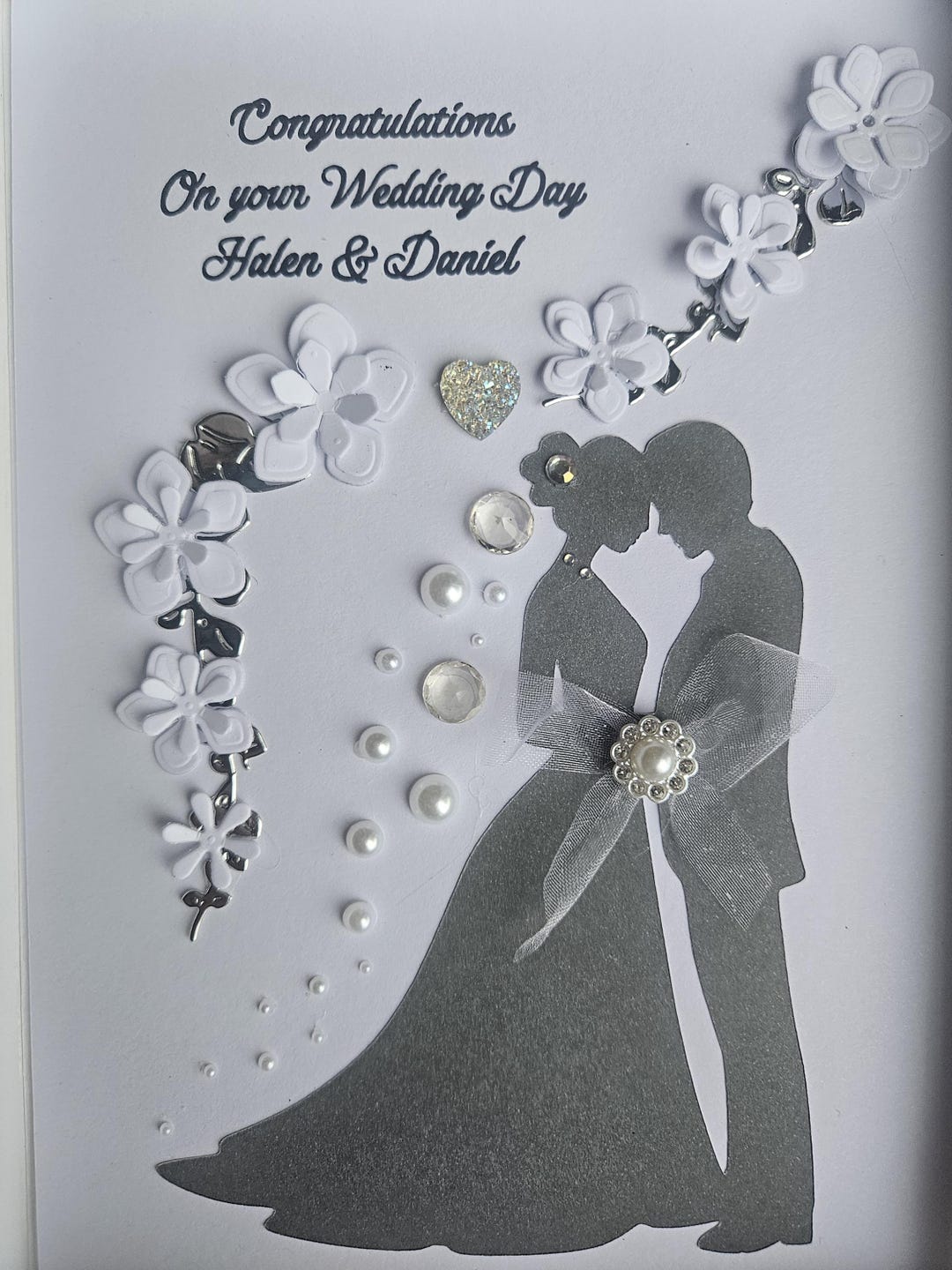 Personalized Handmade 3D Wedding Card With Gift Box - Etsy