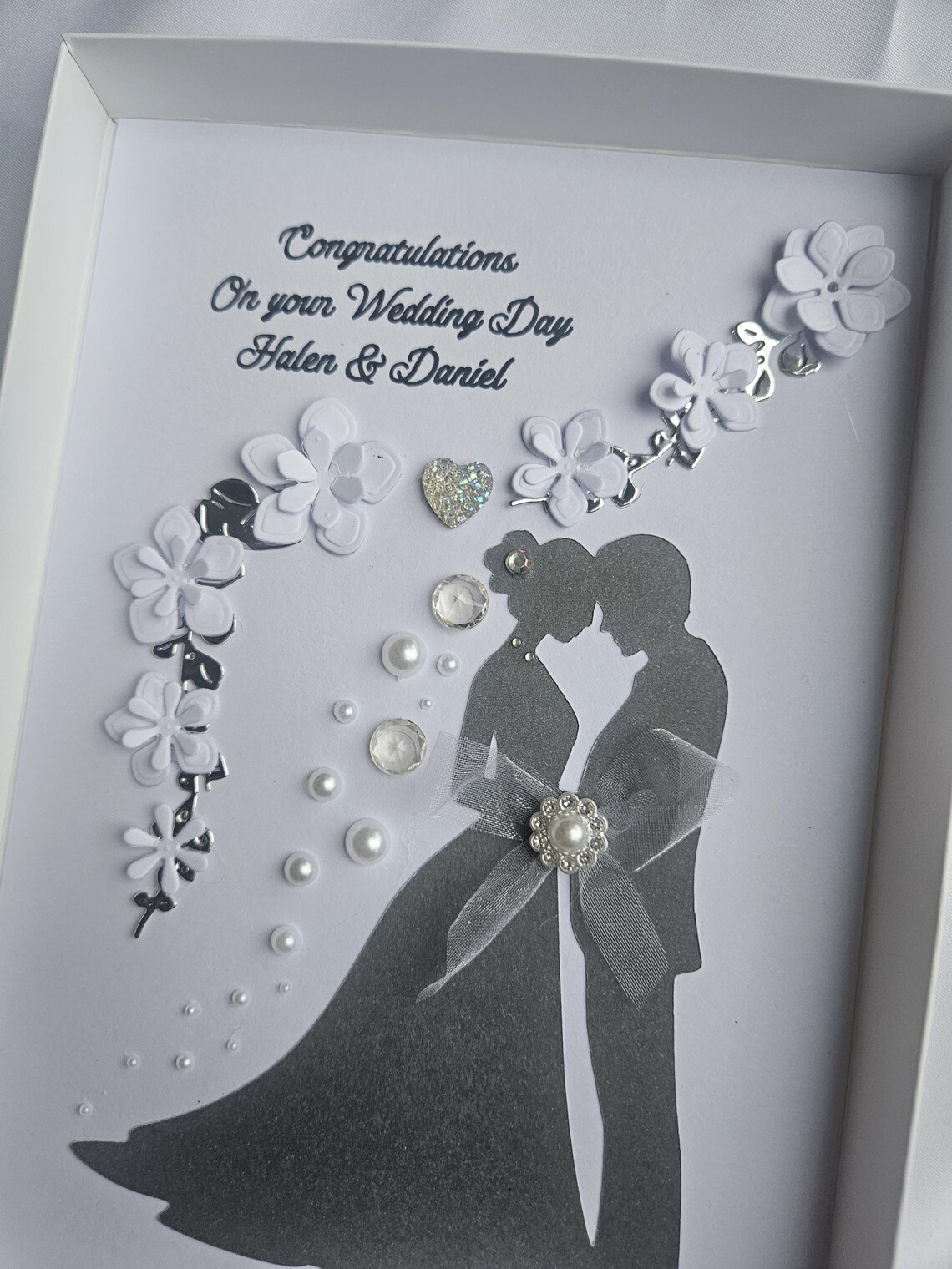 Personalized Handmade 3D Wedding Card With Gift Box - Etsy