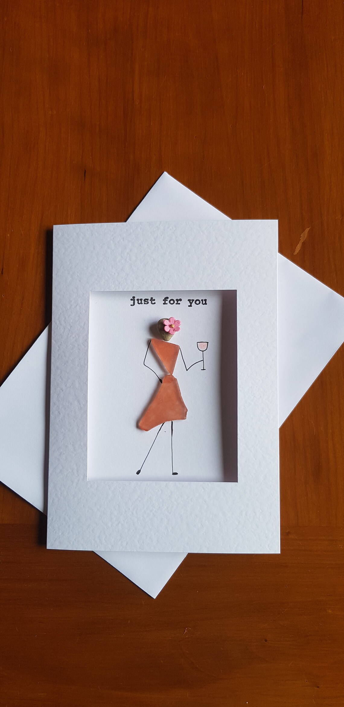 Pebble Art Handmade Greeting Card BIRTHDAY Girlspecial Friend - Etsy