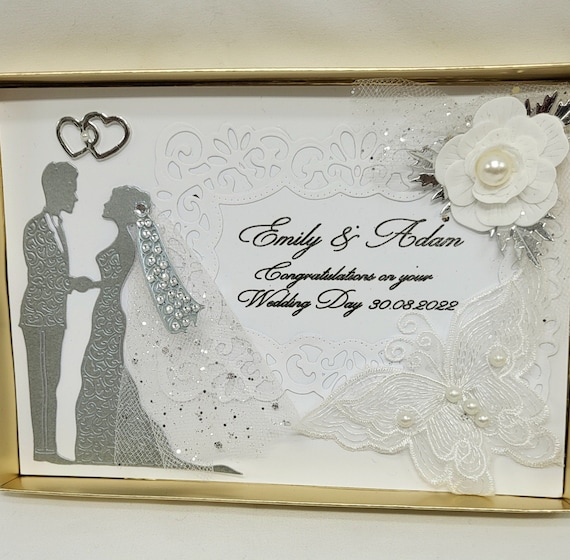 Personalised Romantic Wedding Card for Special Friends Son and - Etsy