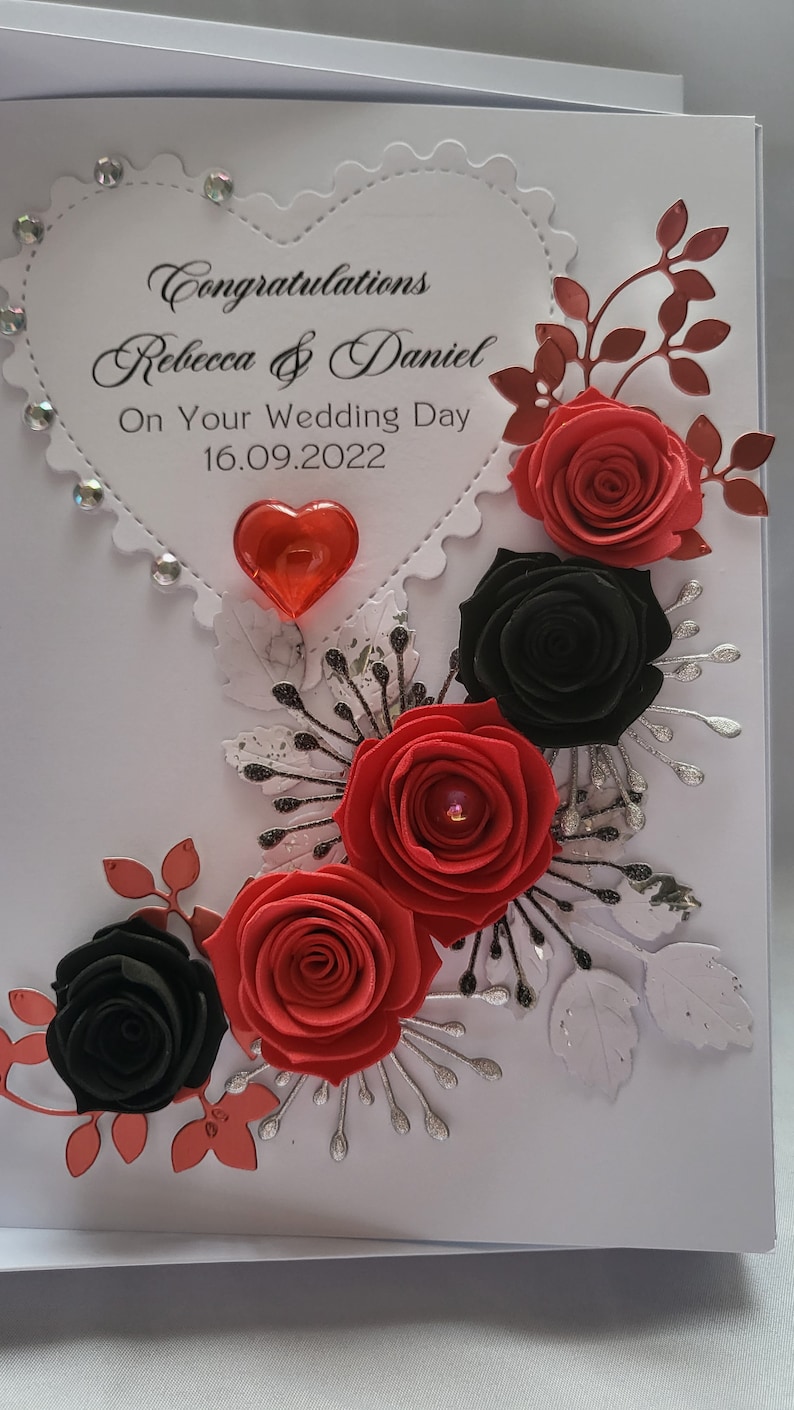 RUBY Anniversary Card Wedding Anniversary Card Handmade - Etsy