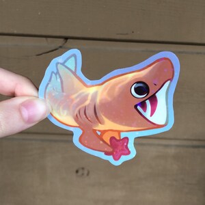 Basking Shark Holographic Stickers - Beanables - Etsy