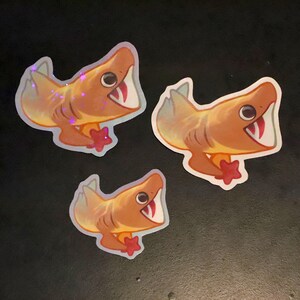 Basking Shark Holographic Stickers - Beanables - Etsy