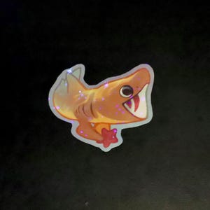 Basking Shark Holographic Stickers - Beanables - Etsy