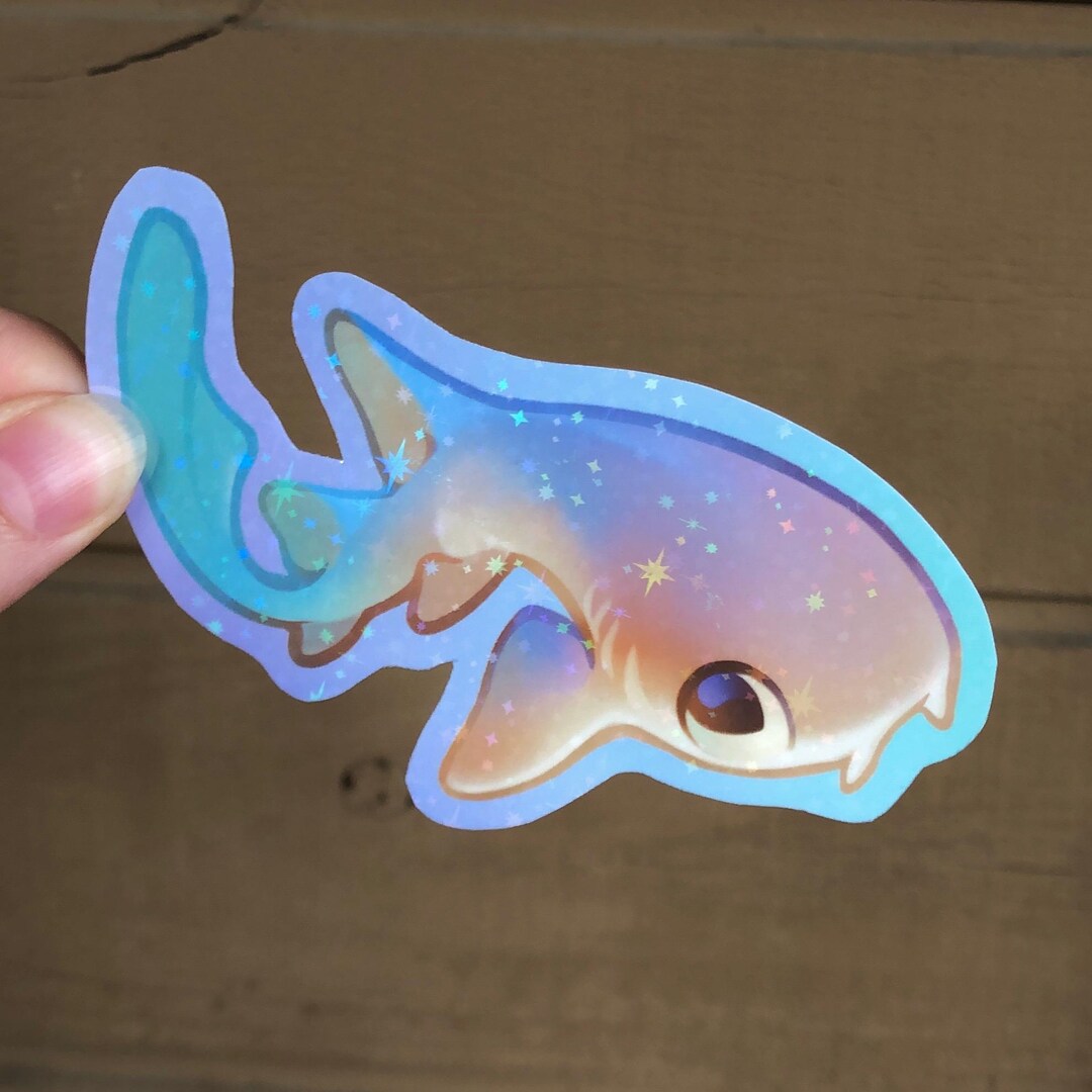 Nurse Shark Holographic Stickers - Beanables - Etsy