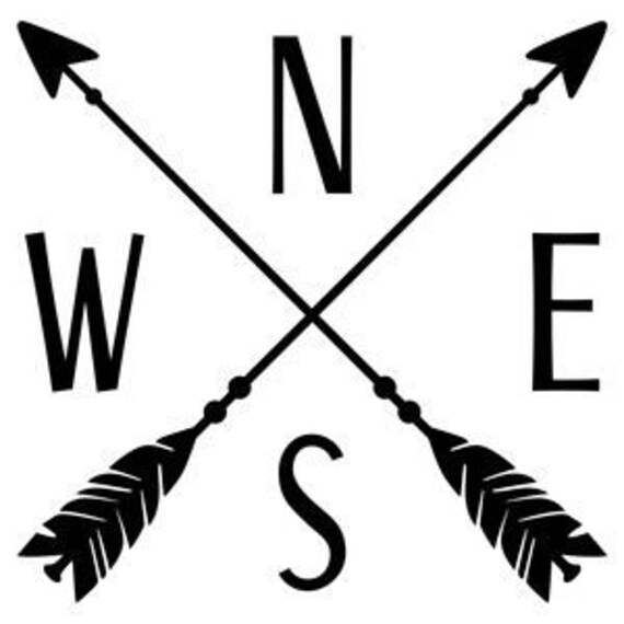 NESW Arrows Decal | Etsy
