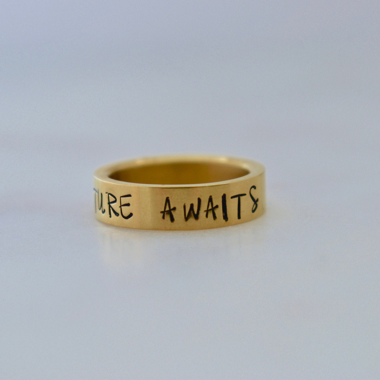 Adventure Awaits Ring Stacked Rings Adventure Ring 5mm - Etsy