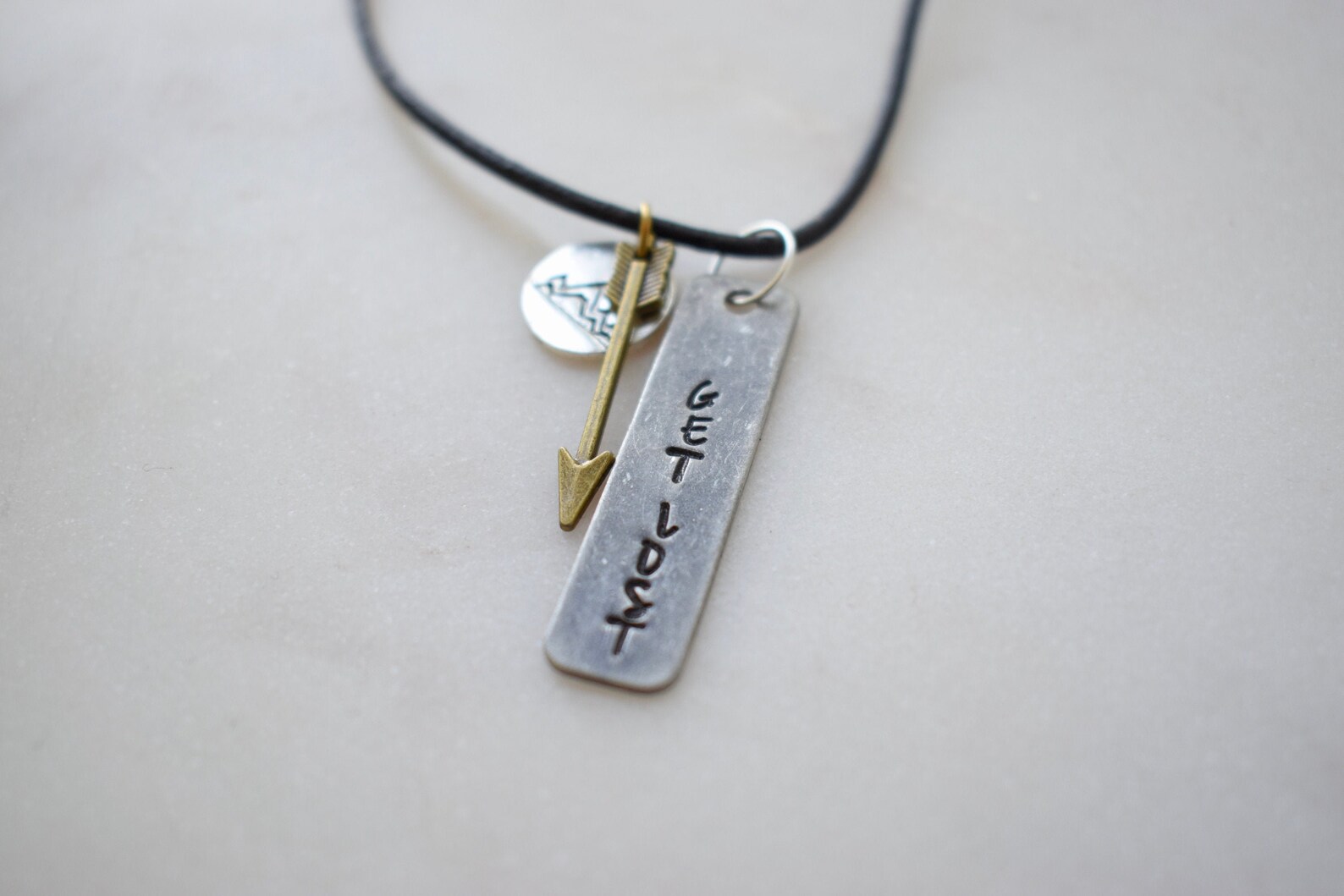 Get Lost Necklace Mountain Necklace Personalize Necklace - Etsy
